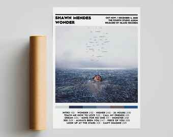 Shawn Mendes Wonder Poster - Etsy