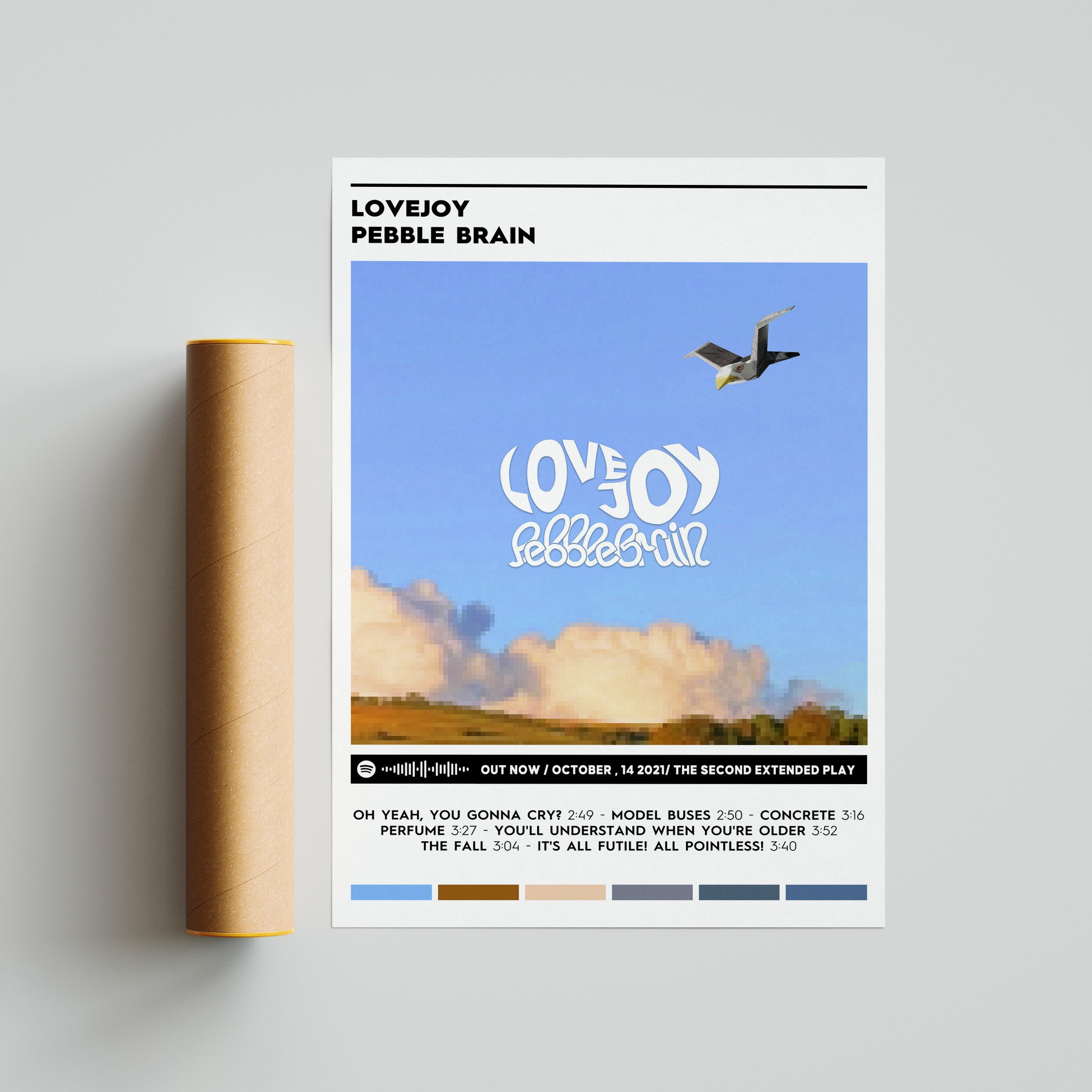 Lovejoy Pebble Brain Album Cover Poster / 3 Colors 1 Price / - Etsy UK