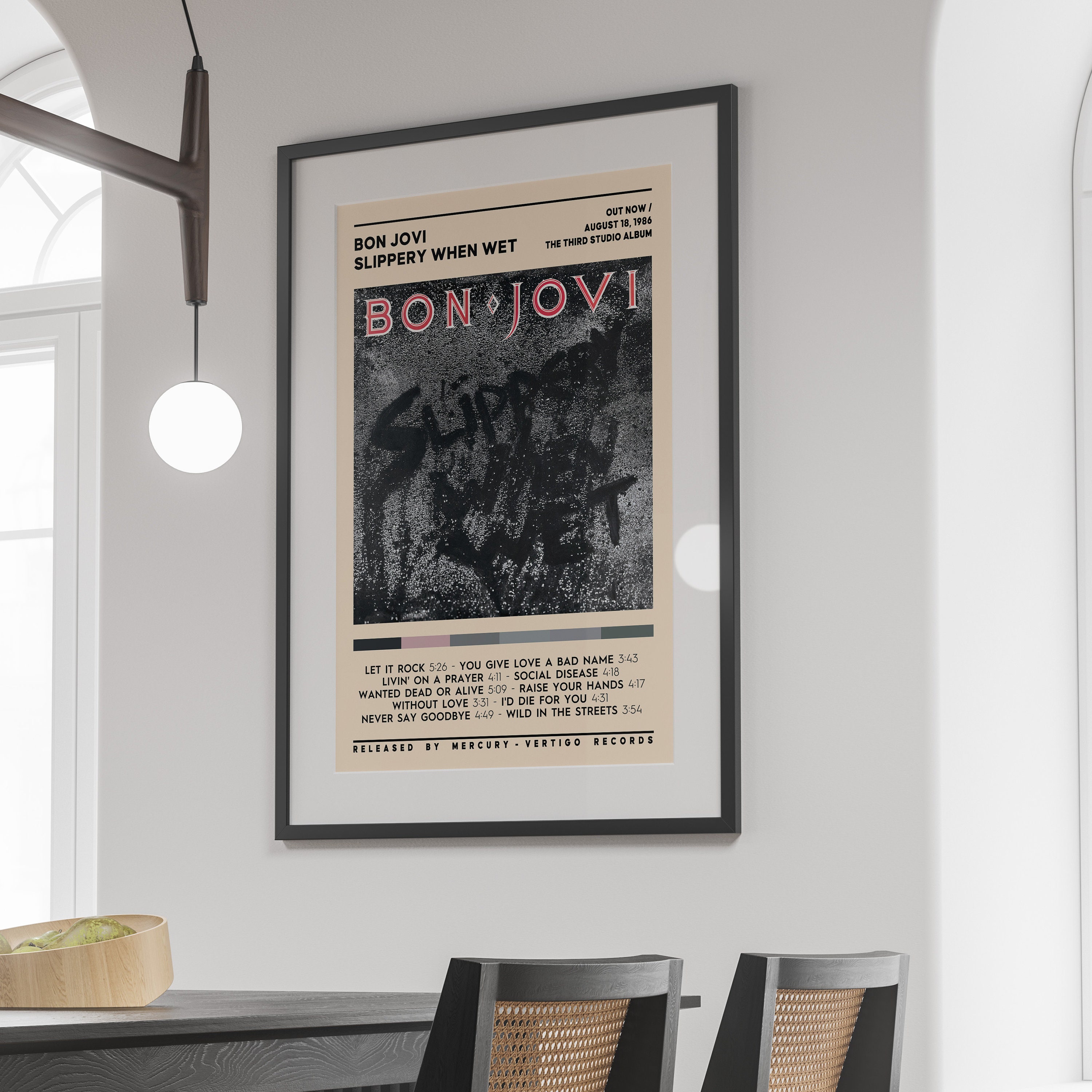 Bon Jovi - Slippery When Wet Album Poster sold by Harsh Kumar | SKU ...