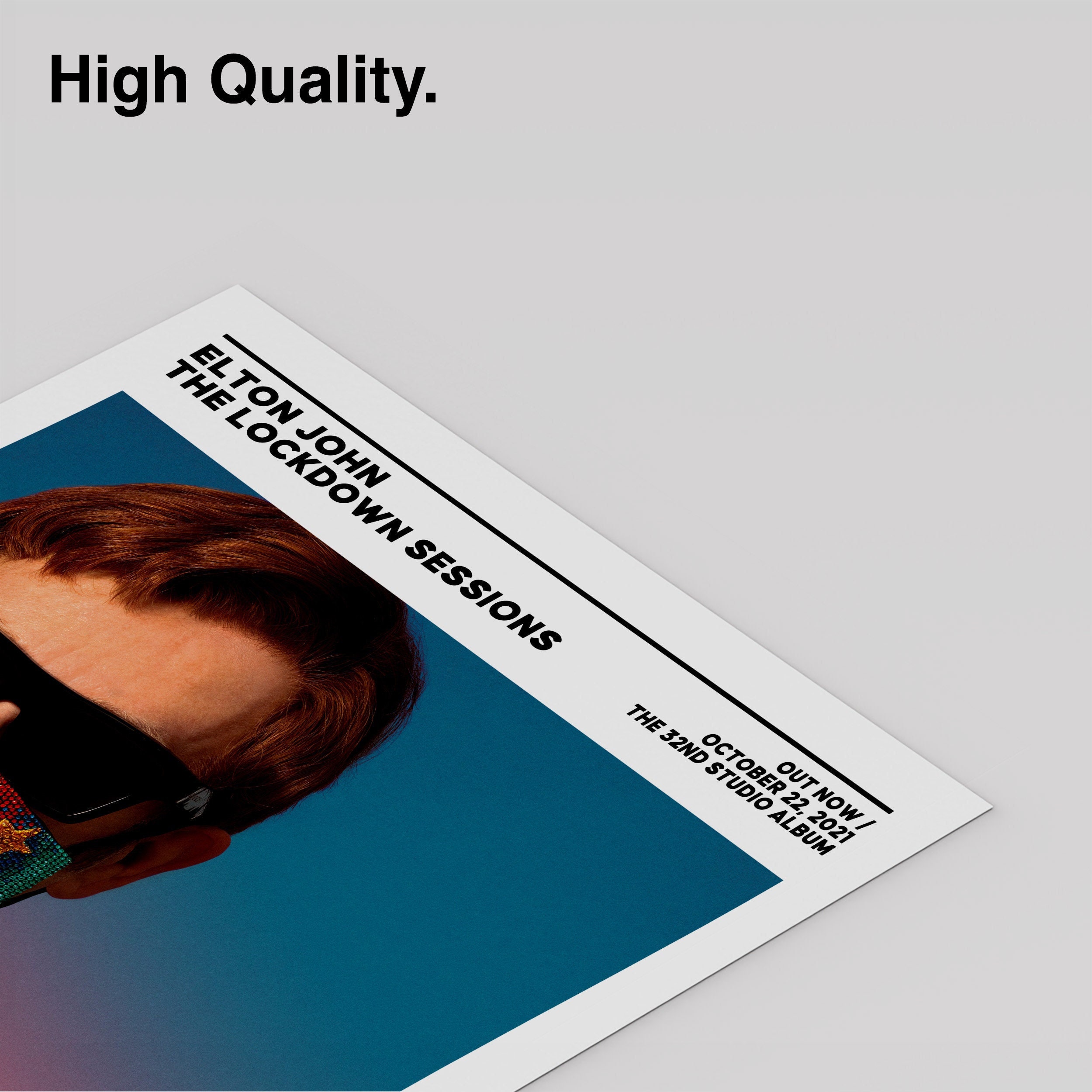 Elton John Posters, The Lockdown Sessions Album Posters, Album Cover ...