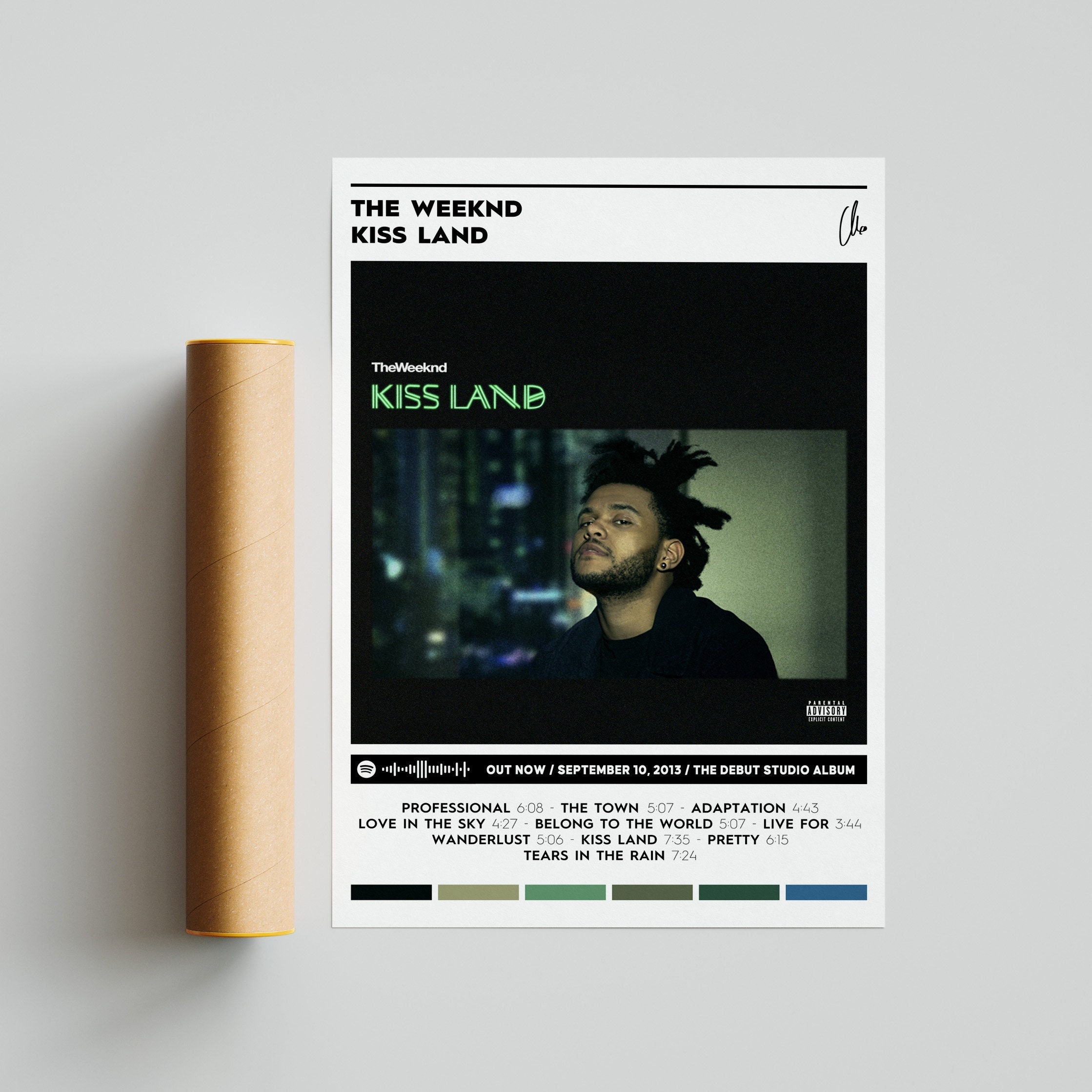 The Weeknd Kiss Land Album Poster / Album Cover Poster / - Etsy