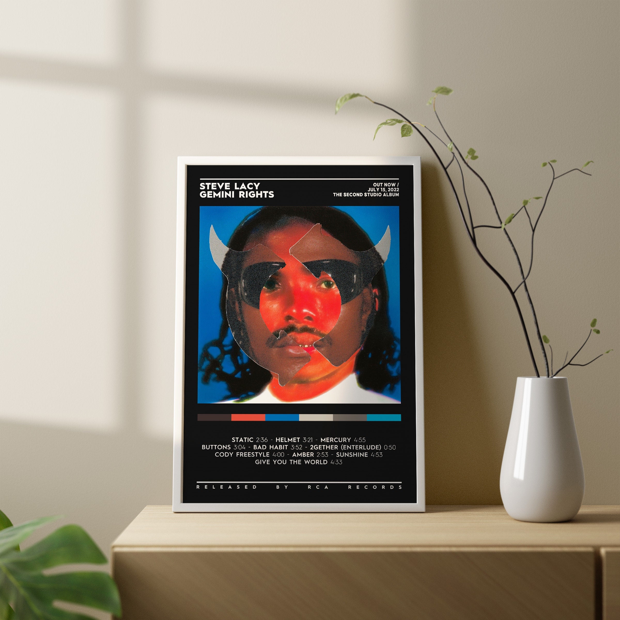 Steve Lacy Poster- Gemini Rights Album Poster / Album Cover Poster ...