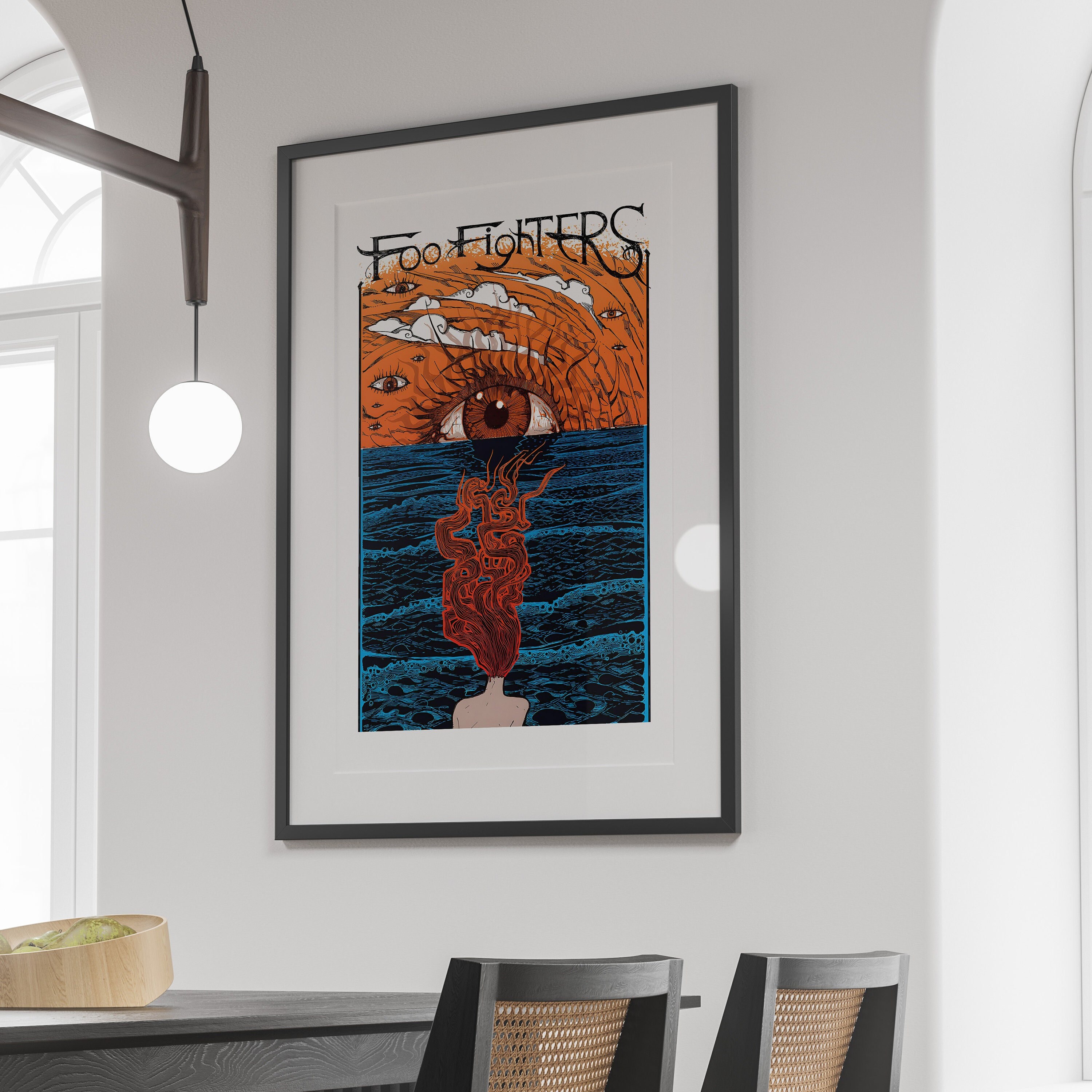 Fo.o Fighters Retro Band Poster sold by Daisy | SKU 250810 | Printerval ...