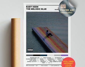 Melodic Blue Poster - Etsy