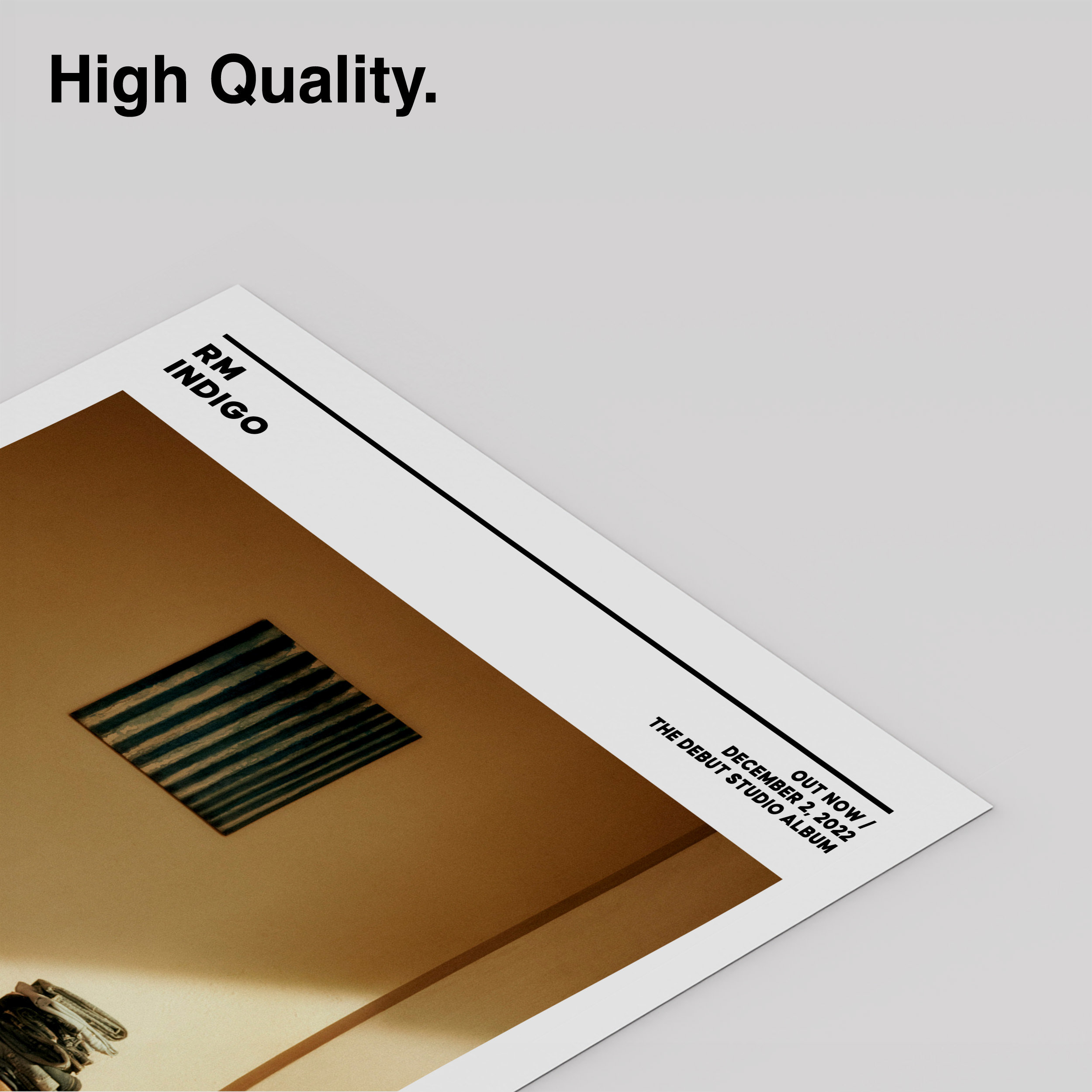 BTS RM - Indigo Album Poster