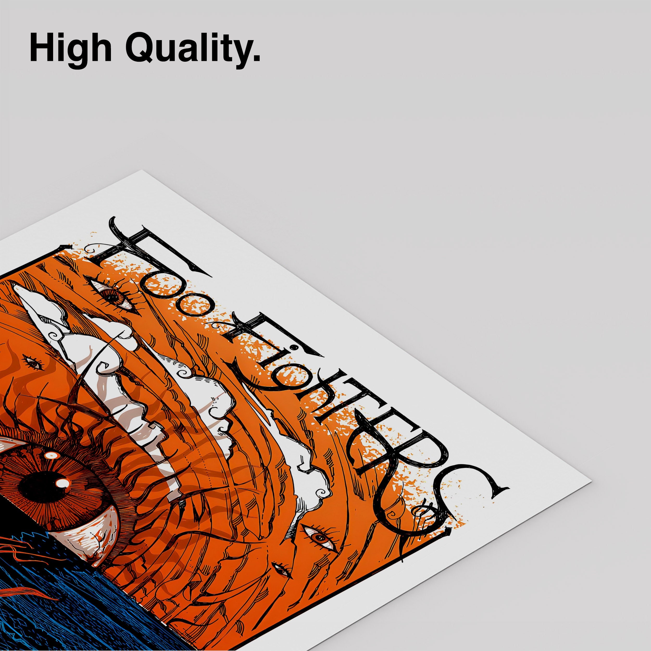 Fo.o Fighters Retro Band Poster sold by Daisy | SKU 250810 | Printerval ...