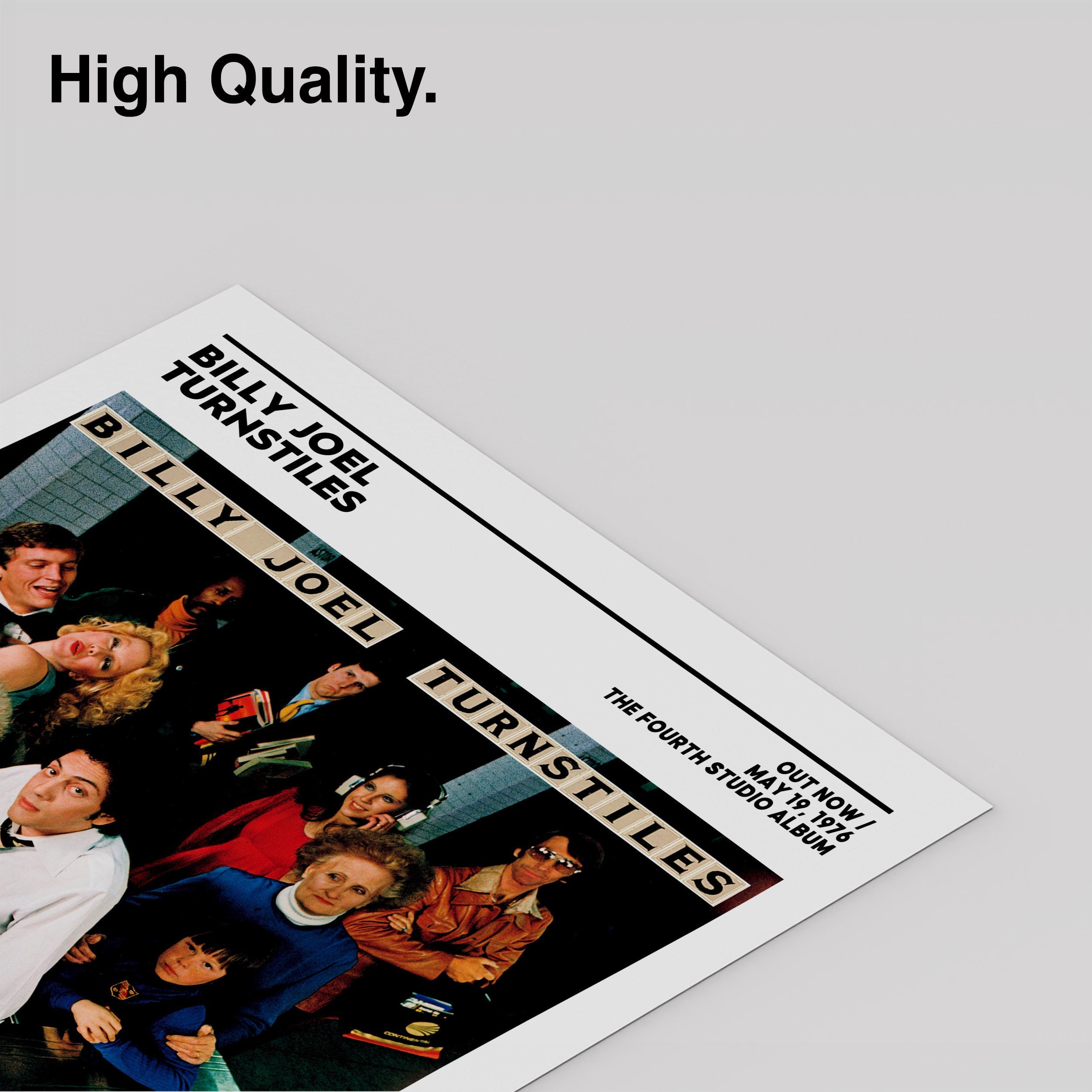 Billy Joel Poster - Turnstiles Album Poster / Album Cover Poster / Room ...