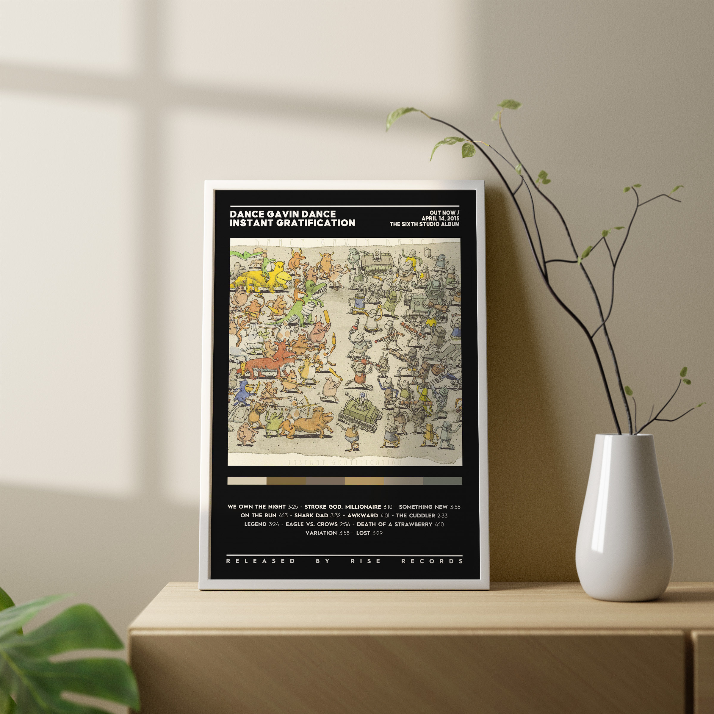 Dance Gavin Dance - Instant Gratification Album Poster sold by ...