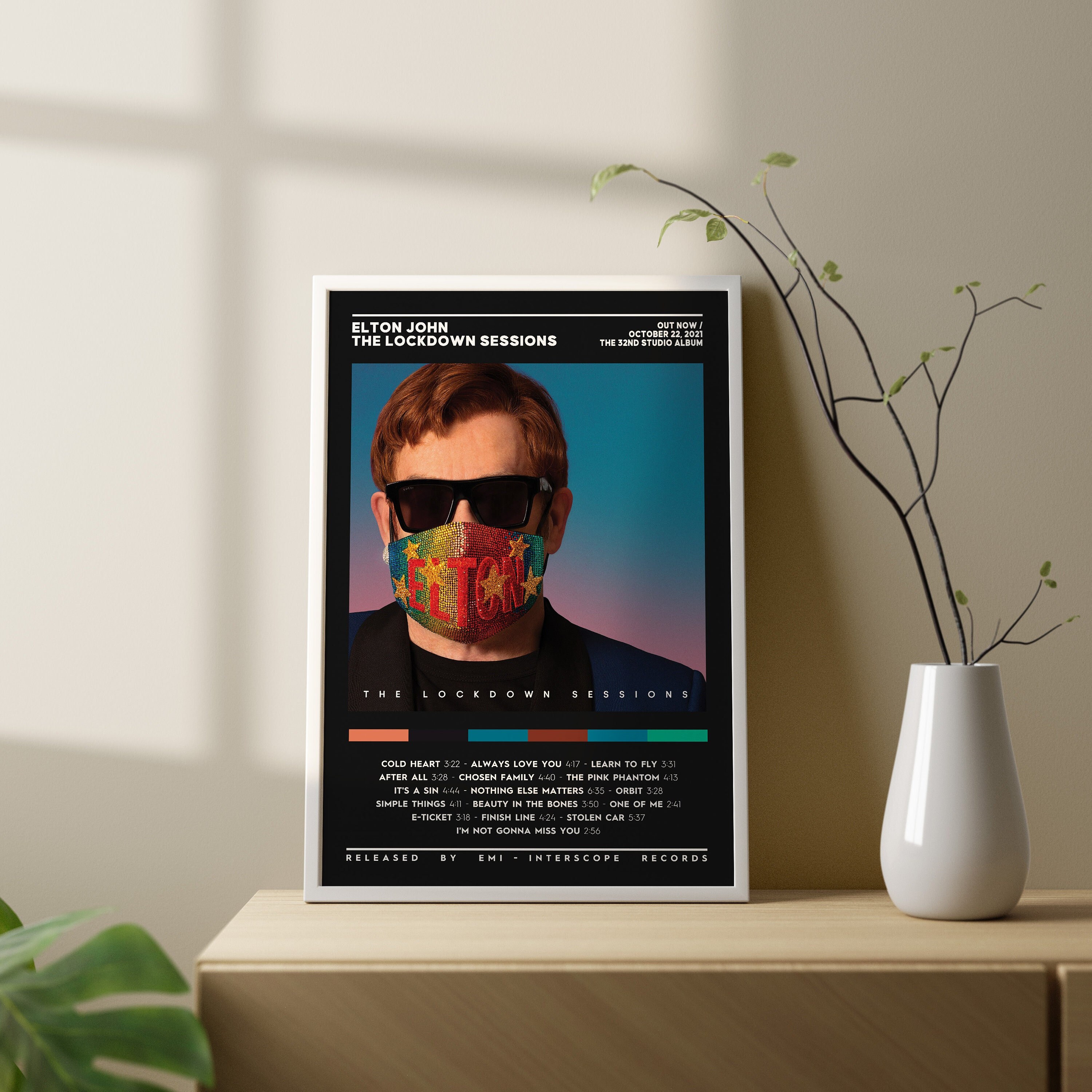 Elton John Posters, The Lockdown Sessions Album Posters, Album Cover ...