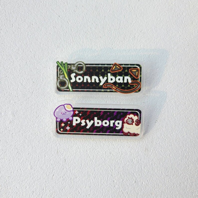 Nijisanji EN NOCTYX Ships Name Badges Vtuber - Etsy