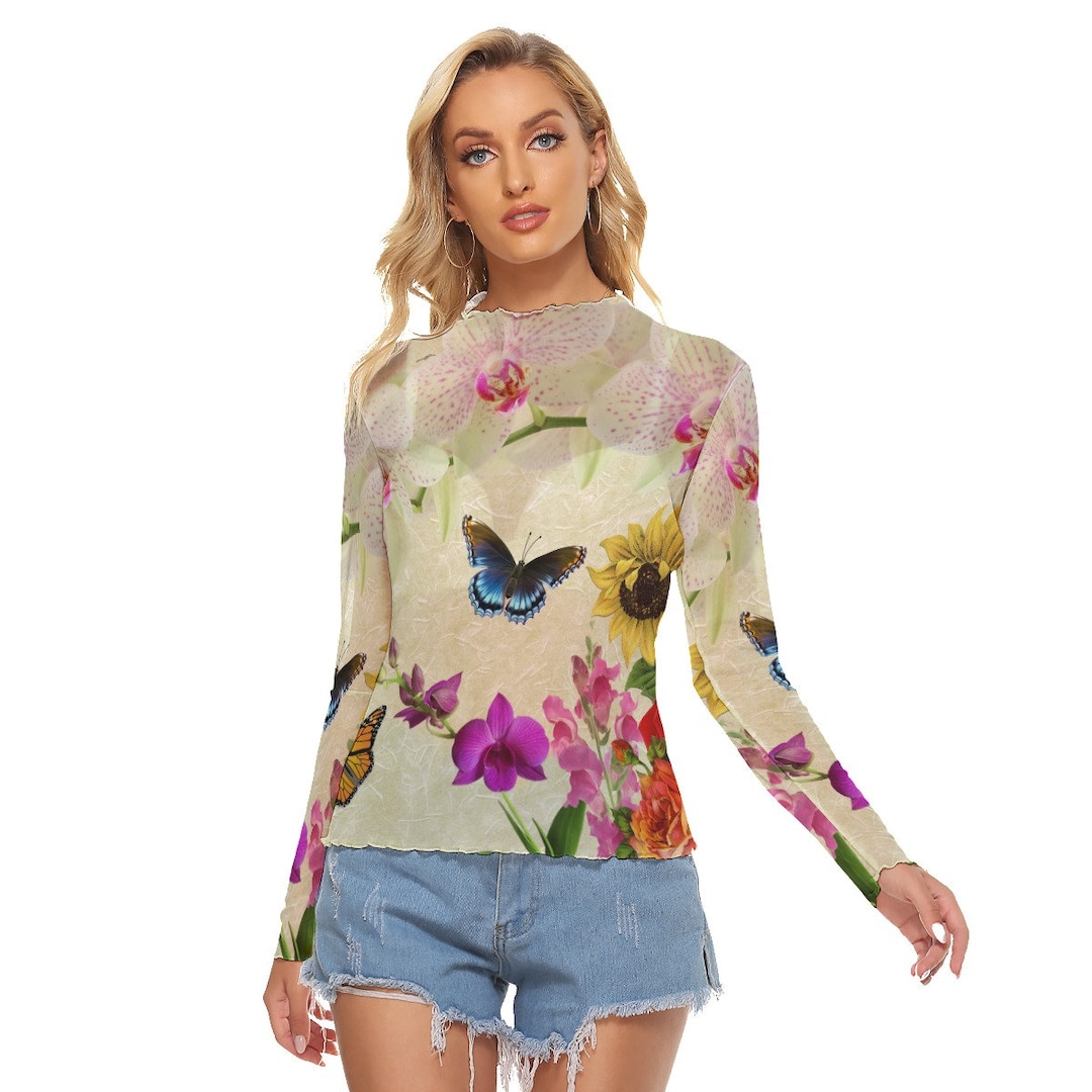 All-over Print Women's Mesh T-shirt - Etsy