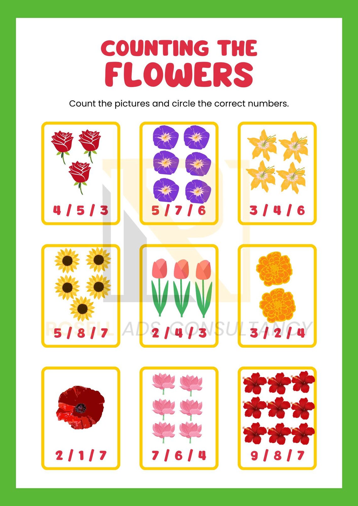 Printable Numbering Worksheets Simple Practice for Preschool - Etsy