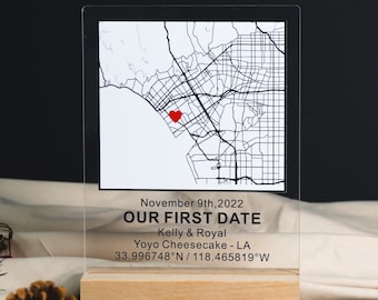 Our First Date Plaque - Etsy