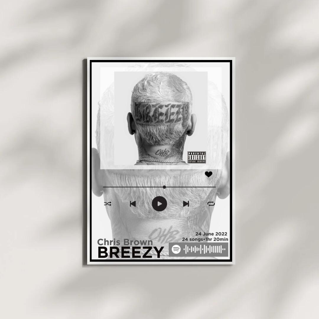 Chris Brown BREEZY Album Cover Poster Print - Etsy
