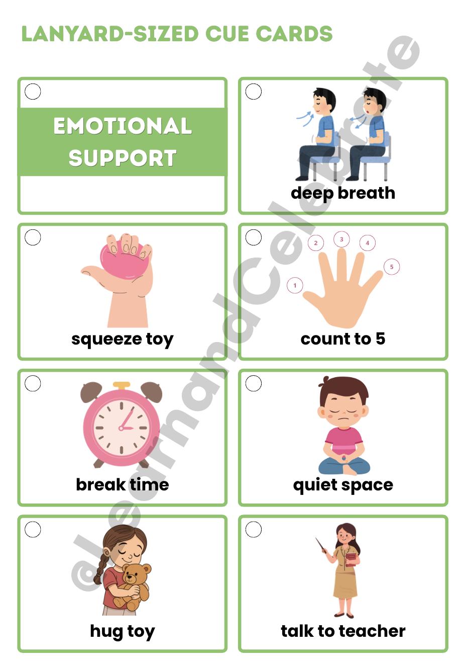 Autism Visual Support Cards | Lanyard & Keychain AAC | Behaviour ...