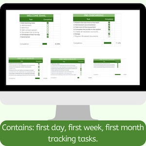 Onboarding Spreadsheet | New Hire Employee Orientation | New Hire ...
