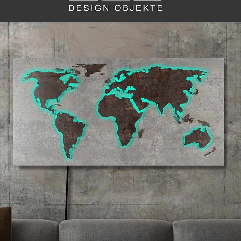 Led World Map - Etsy