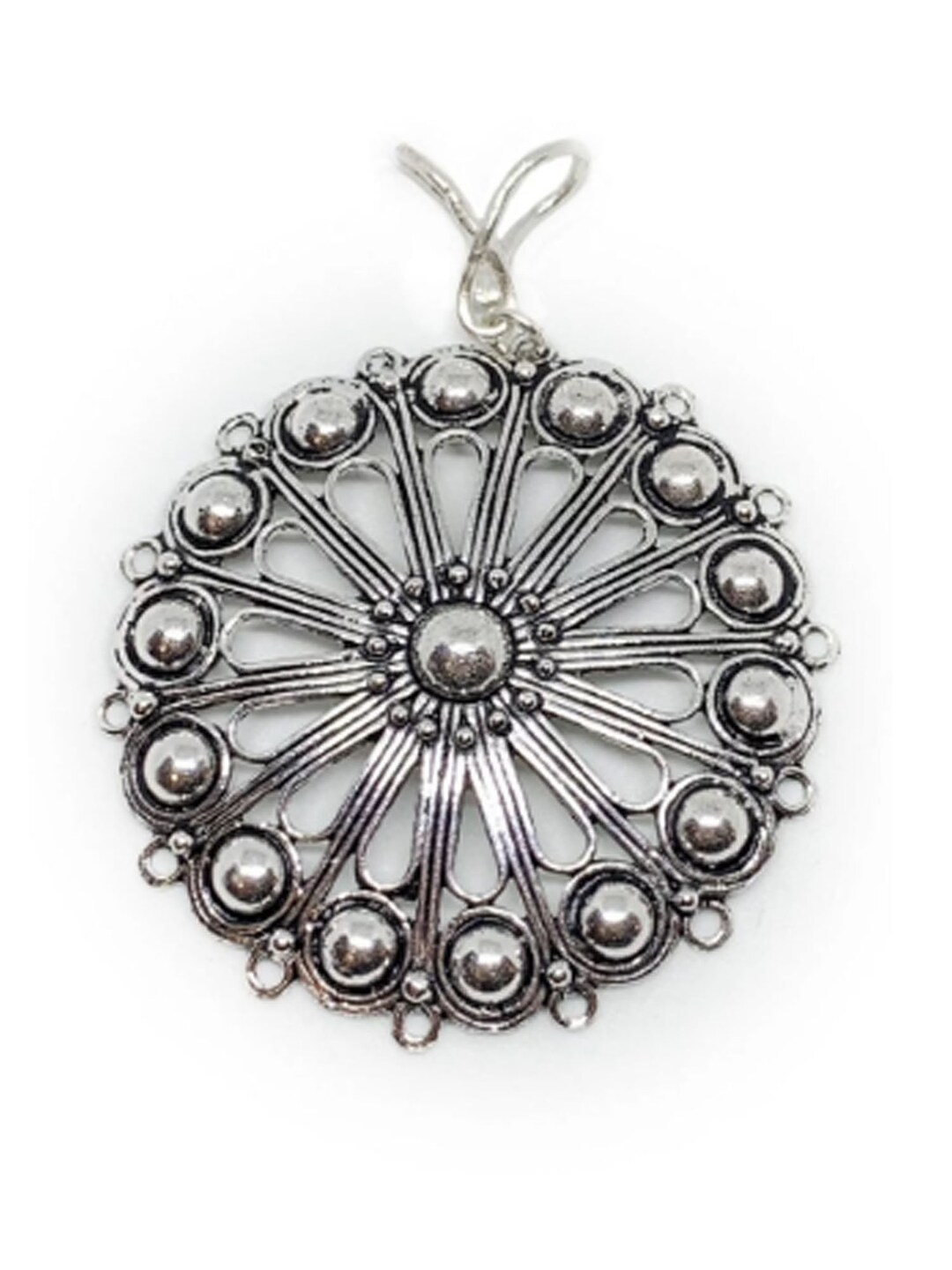 Sardinian Crafts Moon Pendant ROSONE CD - Etsy