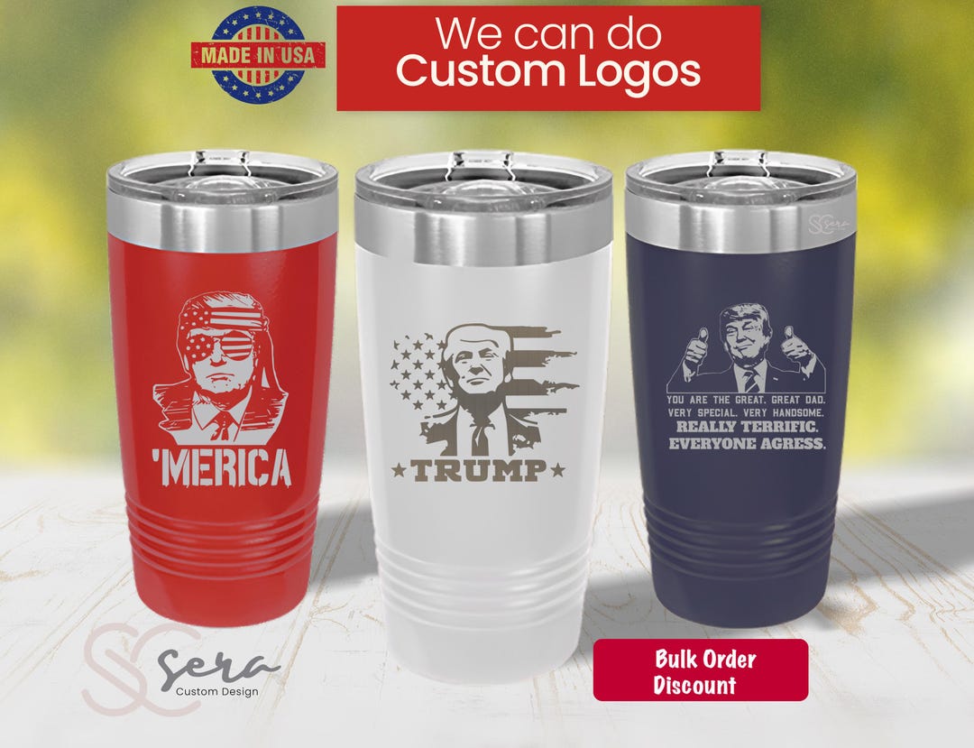 Personalized Trump Laser Engraved 20 Oz Tumbler, Trump 2024 Take ...