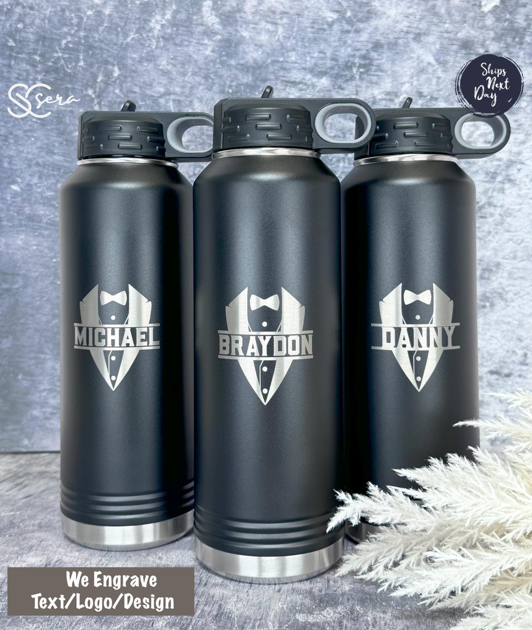 Personalized Water Bottle, Custom Name Laser Engraving Water Bottle ...