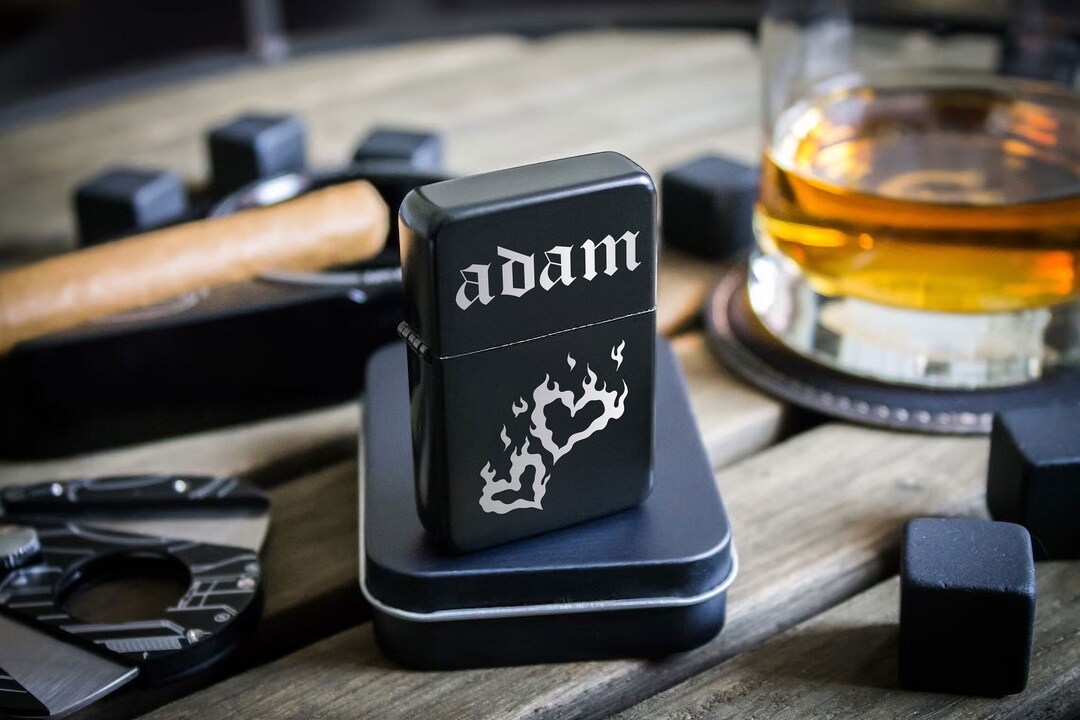 Personalized Name Engraved Lighter, Custom Heart Engraved Lighter Gift ...