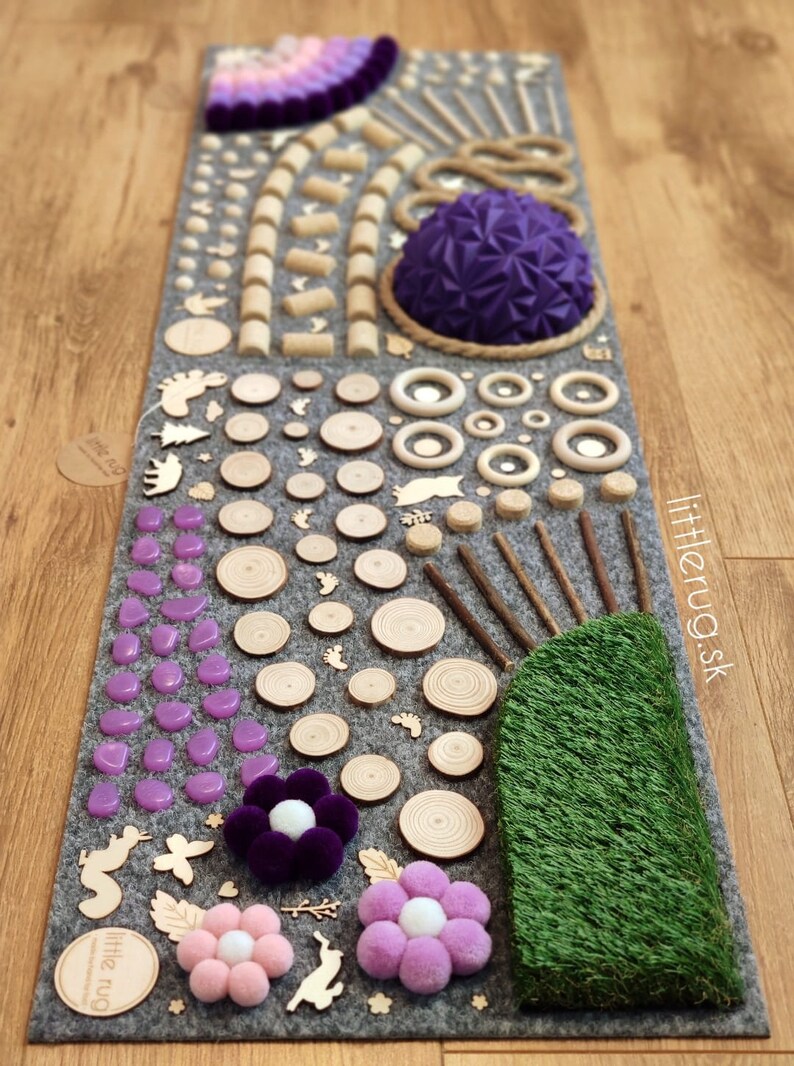 Sensory Rug Rainbow in the Meadow is a Sensory Path Best for - Etsy
