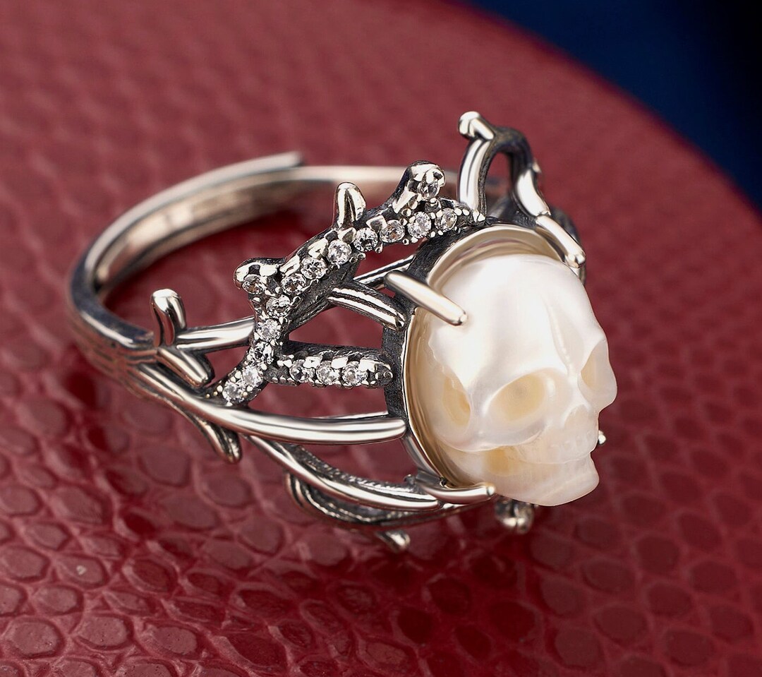 Nature Ring,skull Ring,twig Ring,goth Jewelry,minimalist Rings,goth ...