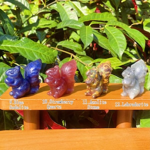 2-inch,crystal Carved Squirrel,hand Carved Gem Squirrel,cute Squirrel ...