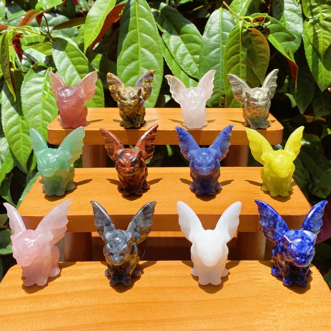 Crystal Gargoyle Statue, Hand-carved Healing Stone, 1.5 Inches - Etsy