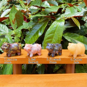 Hand Carved Gemstone Pig Statue: Healing Crystal Animal (1.5 Inches) - Etsy