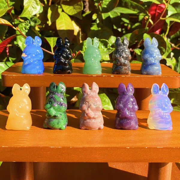 Crystal Bunny Statue - Etsy