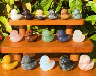 1.2inches 30 Kind Quartz Crystal Duck Carving,crystal Animal,gemstone ...