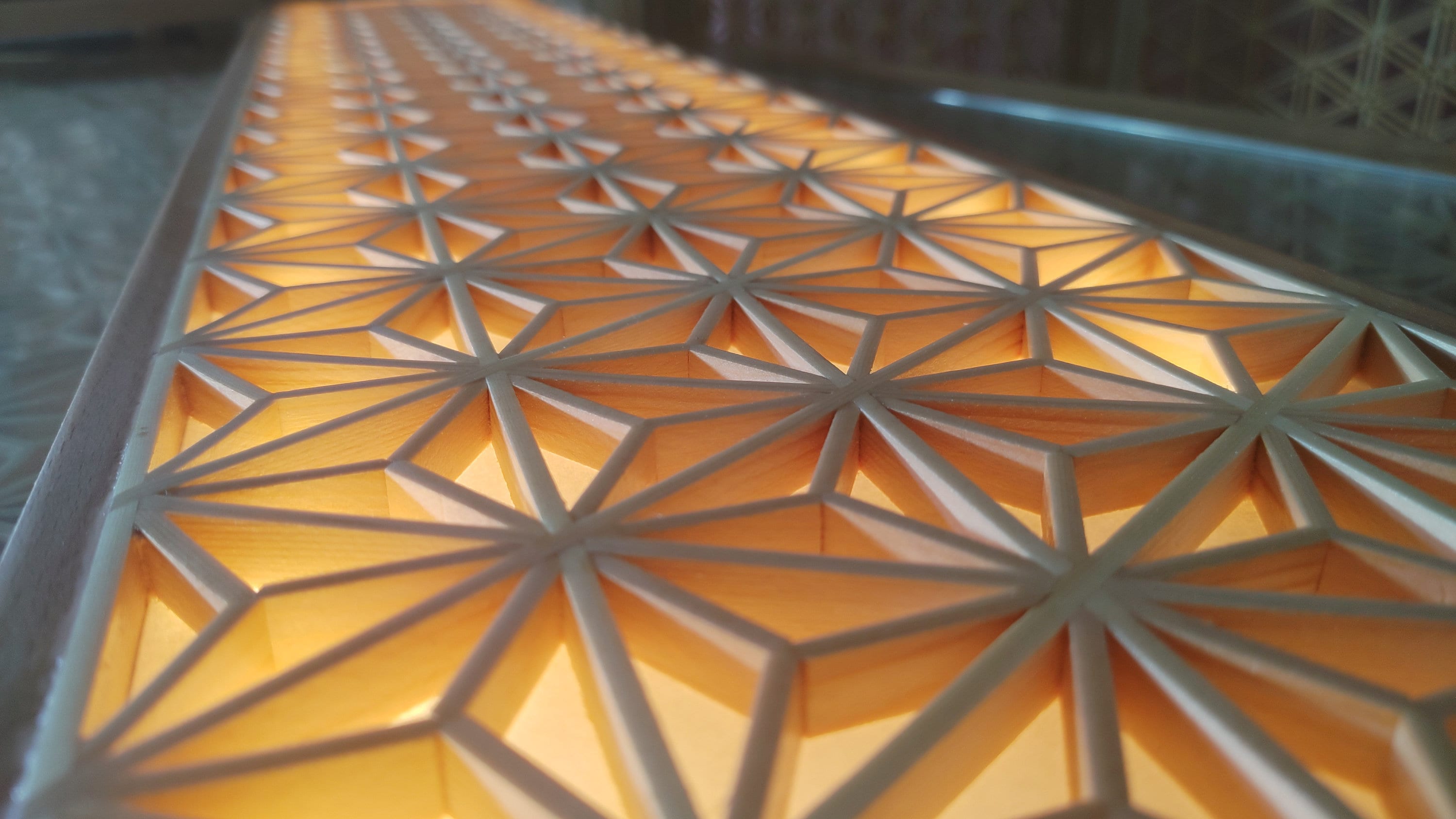 Japanese Handmade Kumiko Lamp Light Illuminationcorridor - Etsy