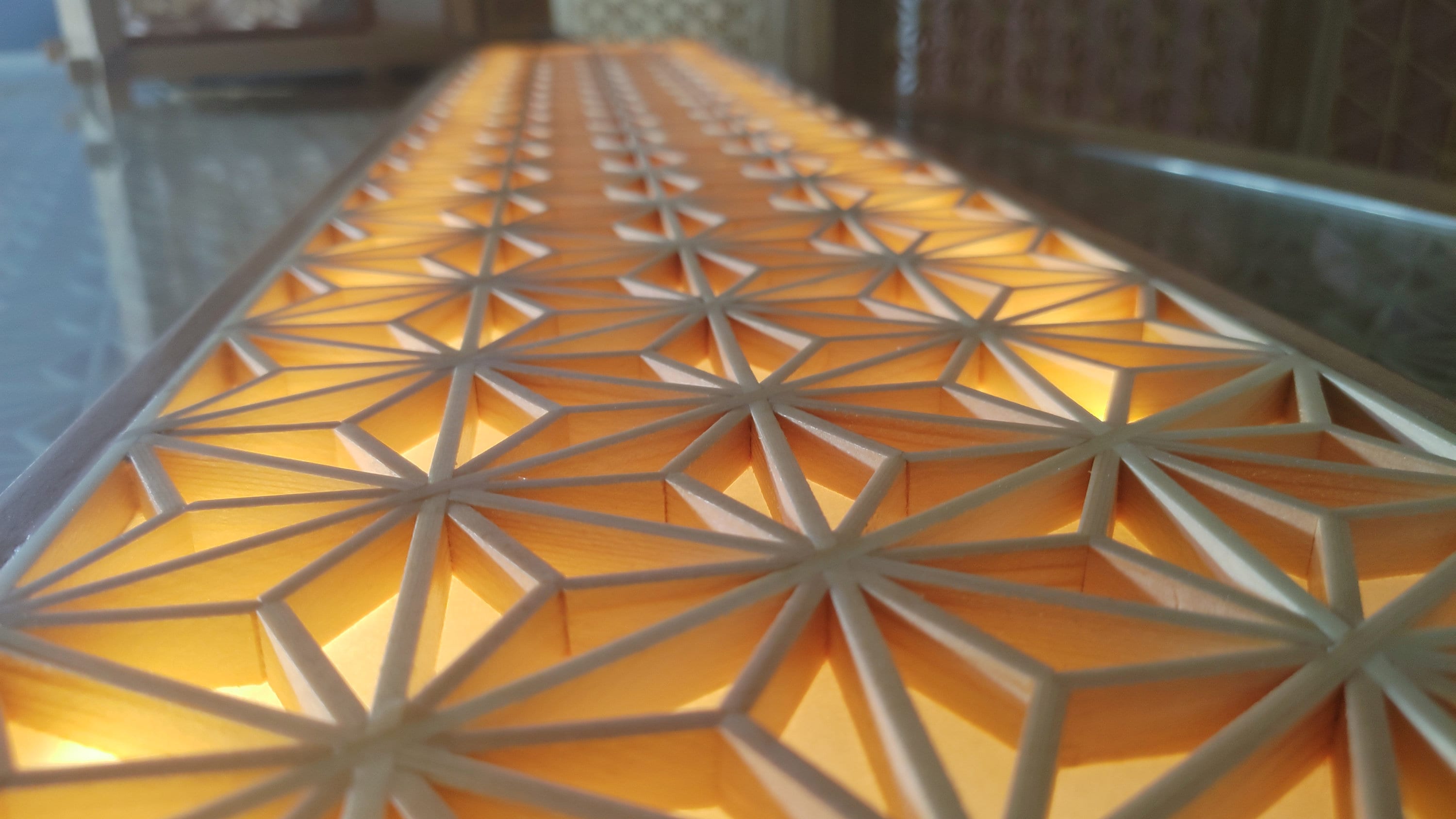 Japanese Handmade Kumiko Lamp Light Illuminationcorridor - Etsy