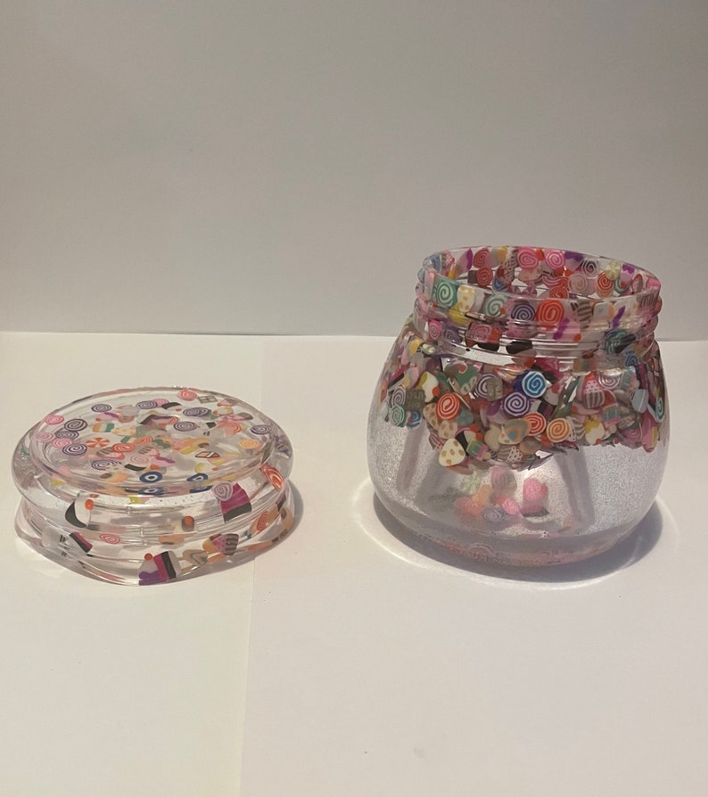 Resin Jar With Screw Top Lid - Etsy
