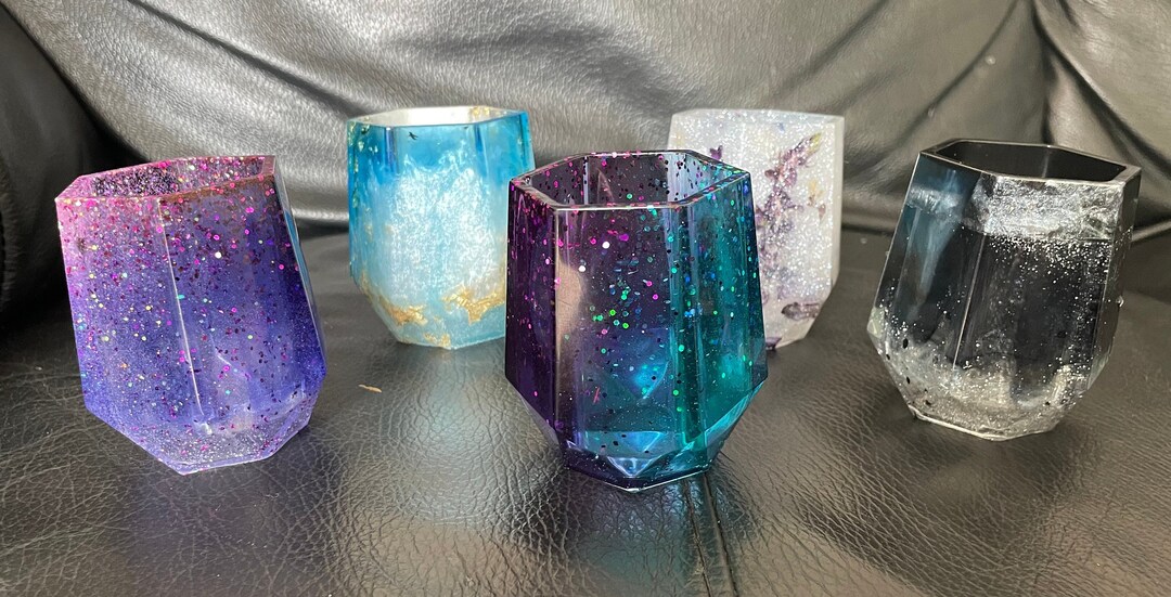 Resin Pen Holder, Make up Brush Holder. - Etsy