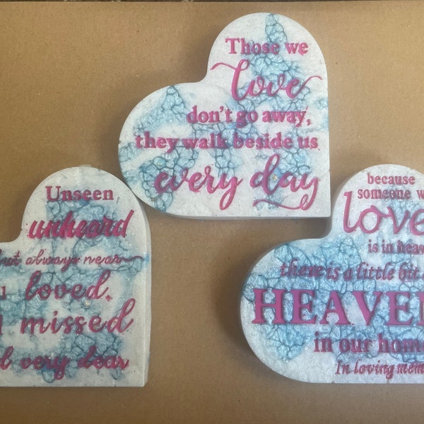 Resin Heart Memorial - Etsy