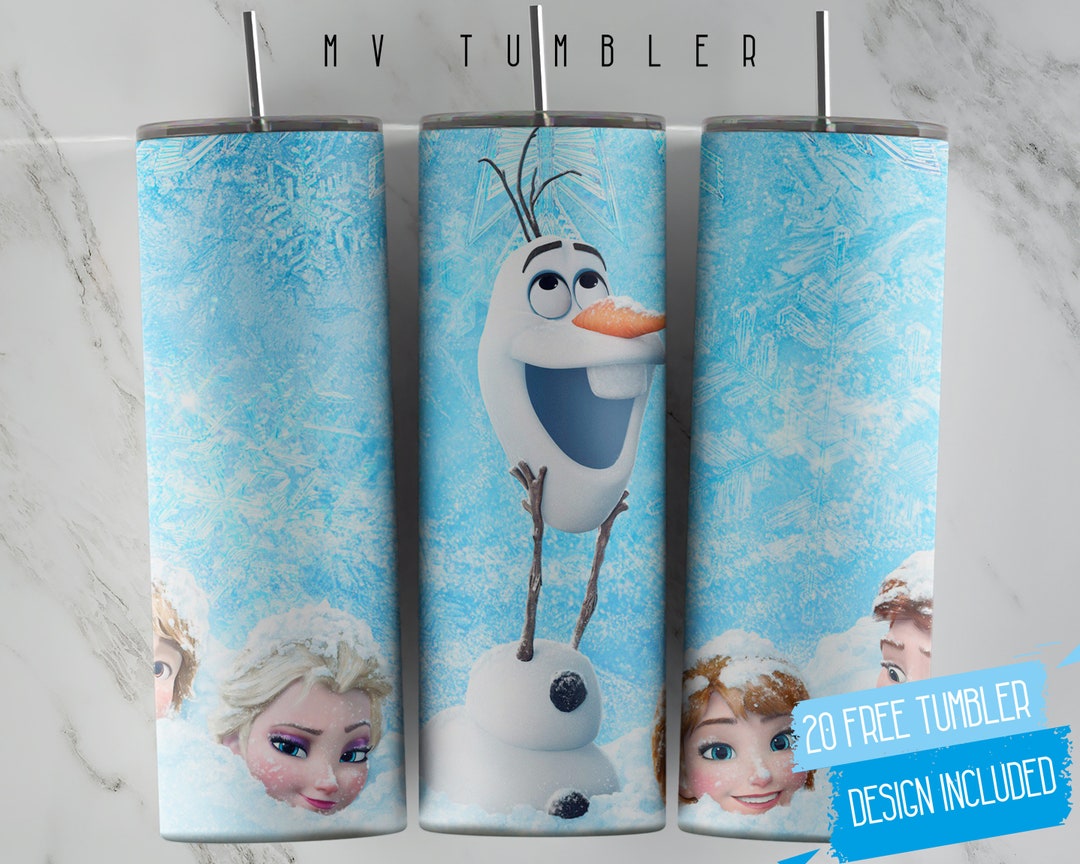 Frozen Tumbler Wrap Colorful Frozen Sublimation Design 20 Oz - Etsy