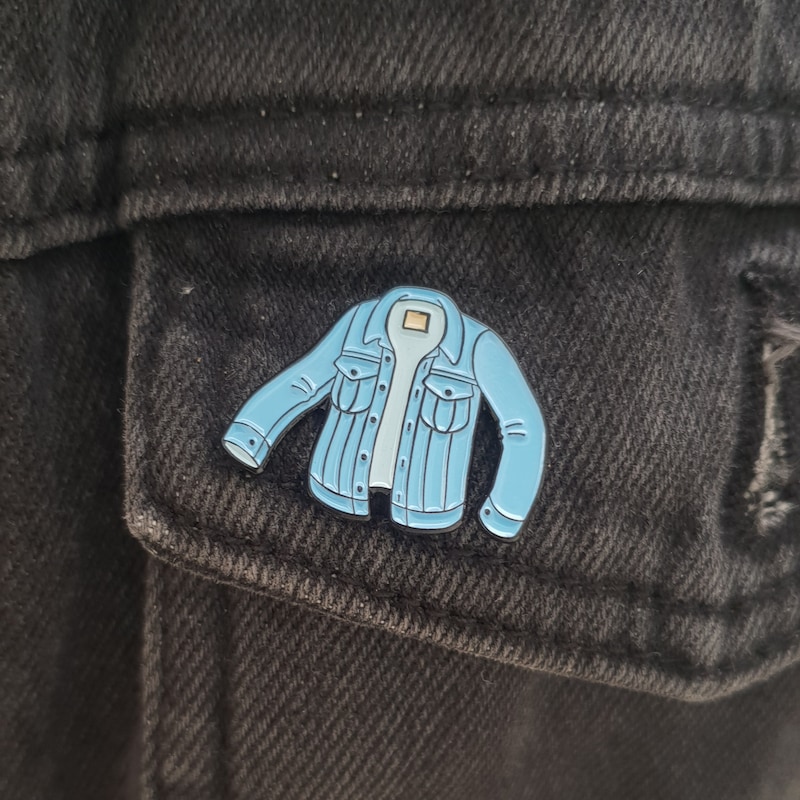 Denim Jacket Pin - Etsy