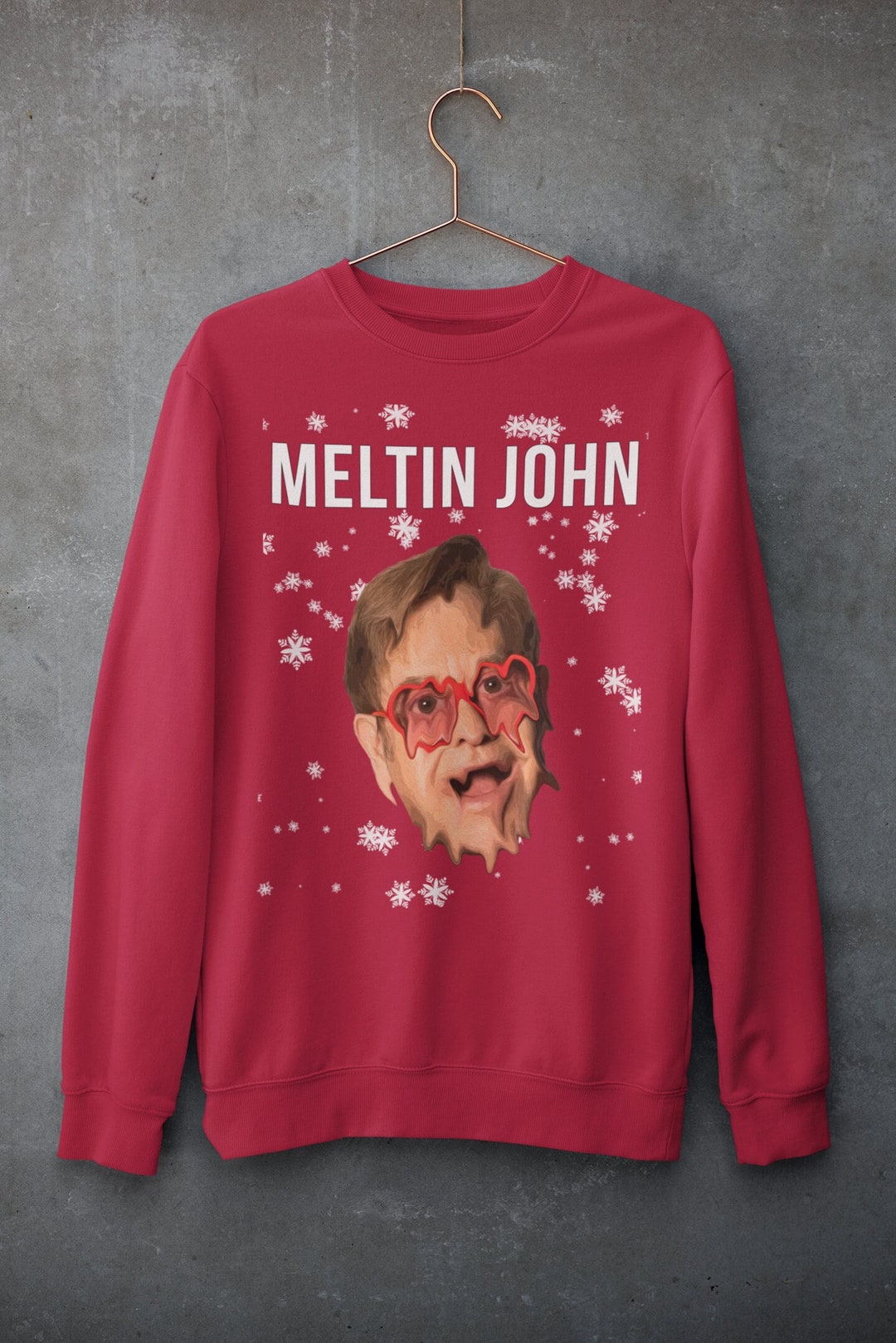 Funny Meltin John Christmas Jumper, Christmas Jumpers for Women ...