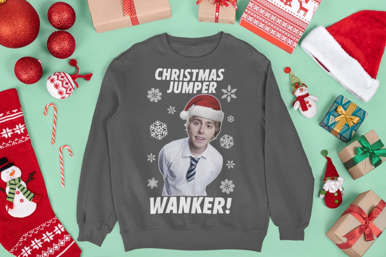 Funny Inbetweeners Christmas Jumper, Rude Holiday Sweater Cheeky ...