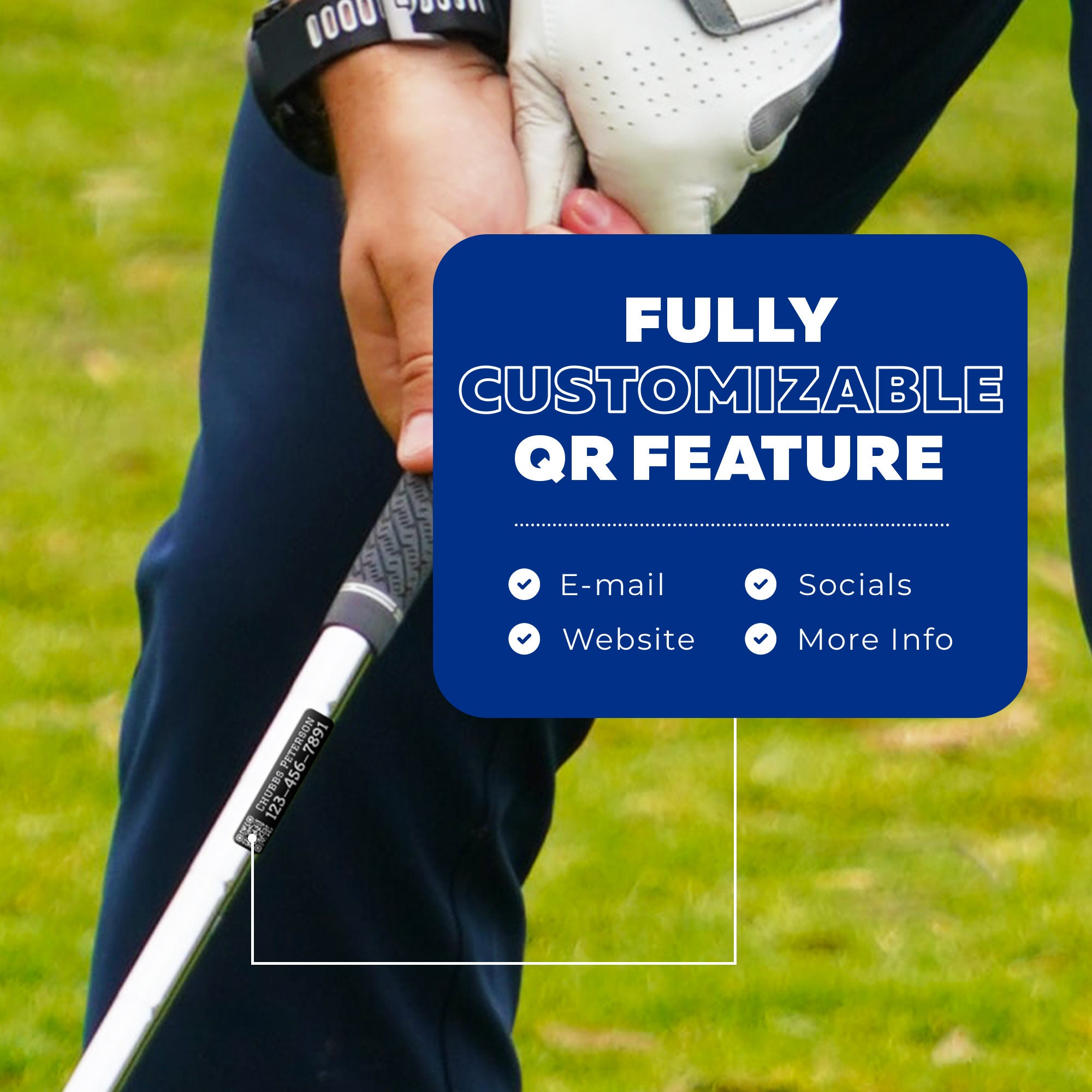 Golf Club Labels - Set of 32 Personalised Vinyl Stickers, Golf ...