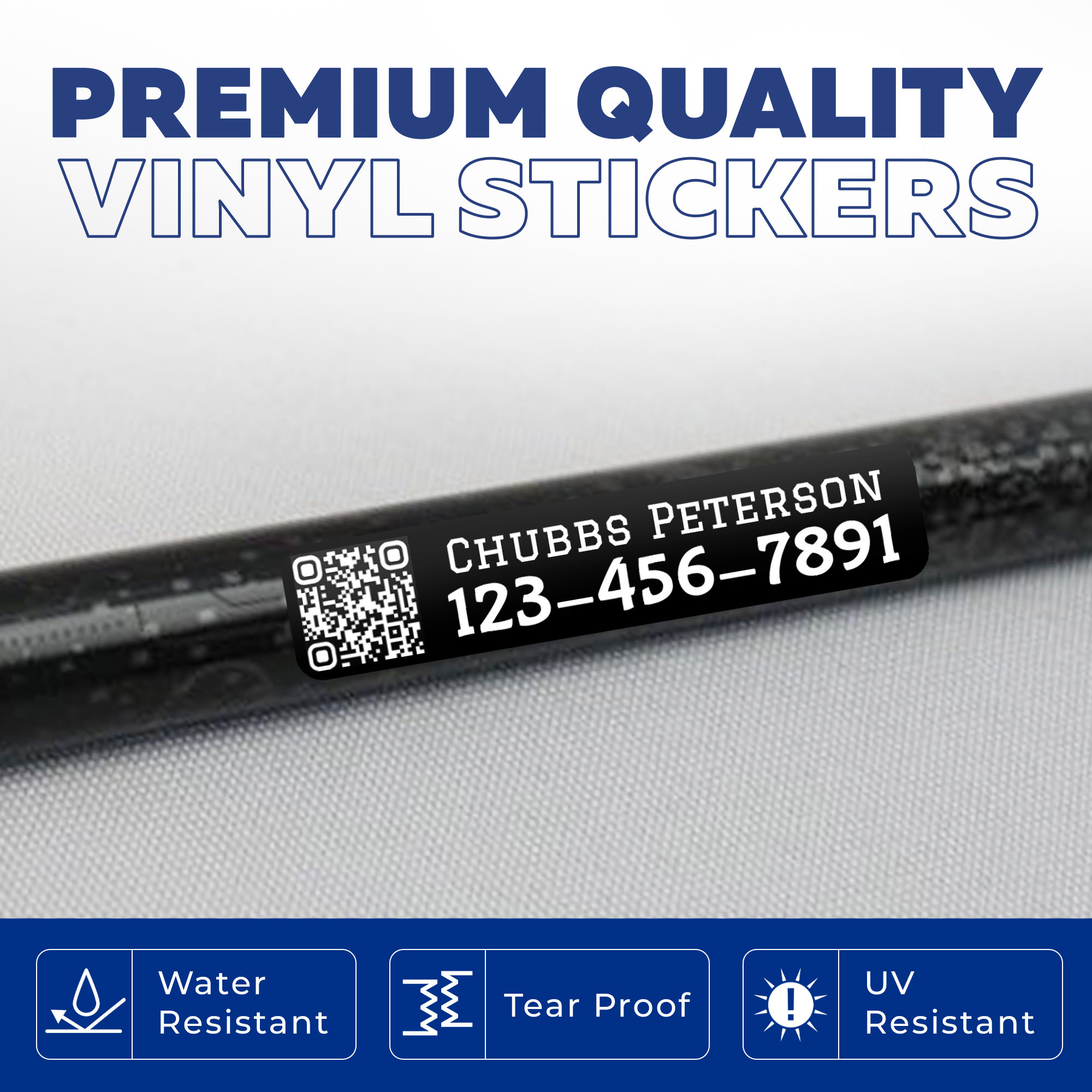 Golf Club Labels - Set of 32 Personalised Vinyl Stickers, Golf ...