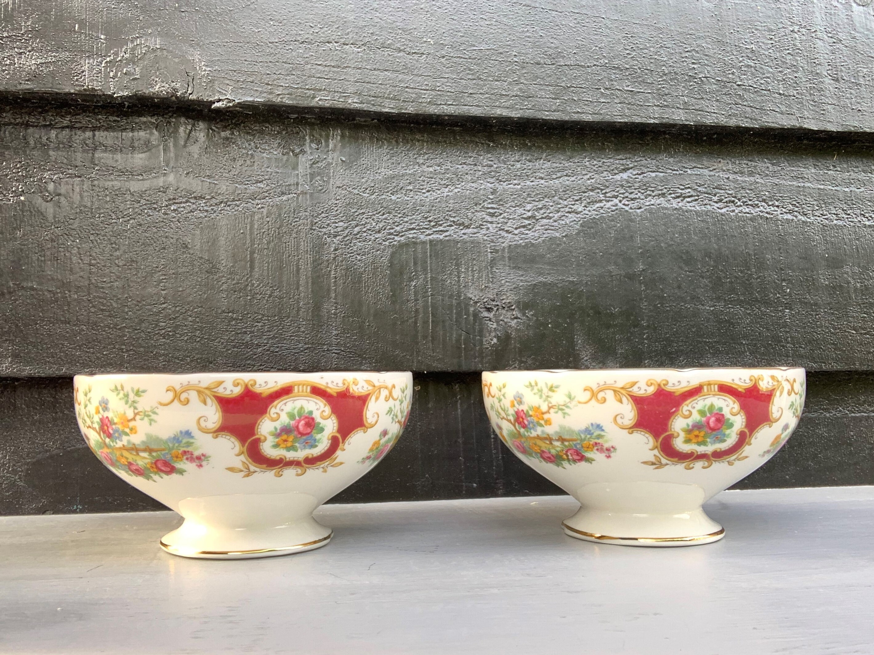 Vintage Foley Bone China Broadway Sugar Bowls/dishes Two - Etsy