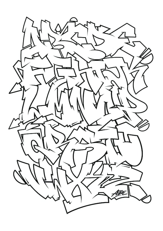 3d Wildstyle Graffiti Alphabet