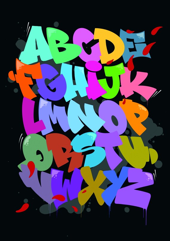 Graffiti Alphabet - Etsy