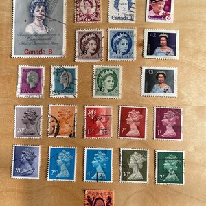 Queen Elizabeth Stamps - Etsy