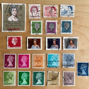 Queen Elizabeth Stamps - Etsy