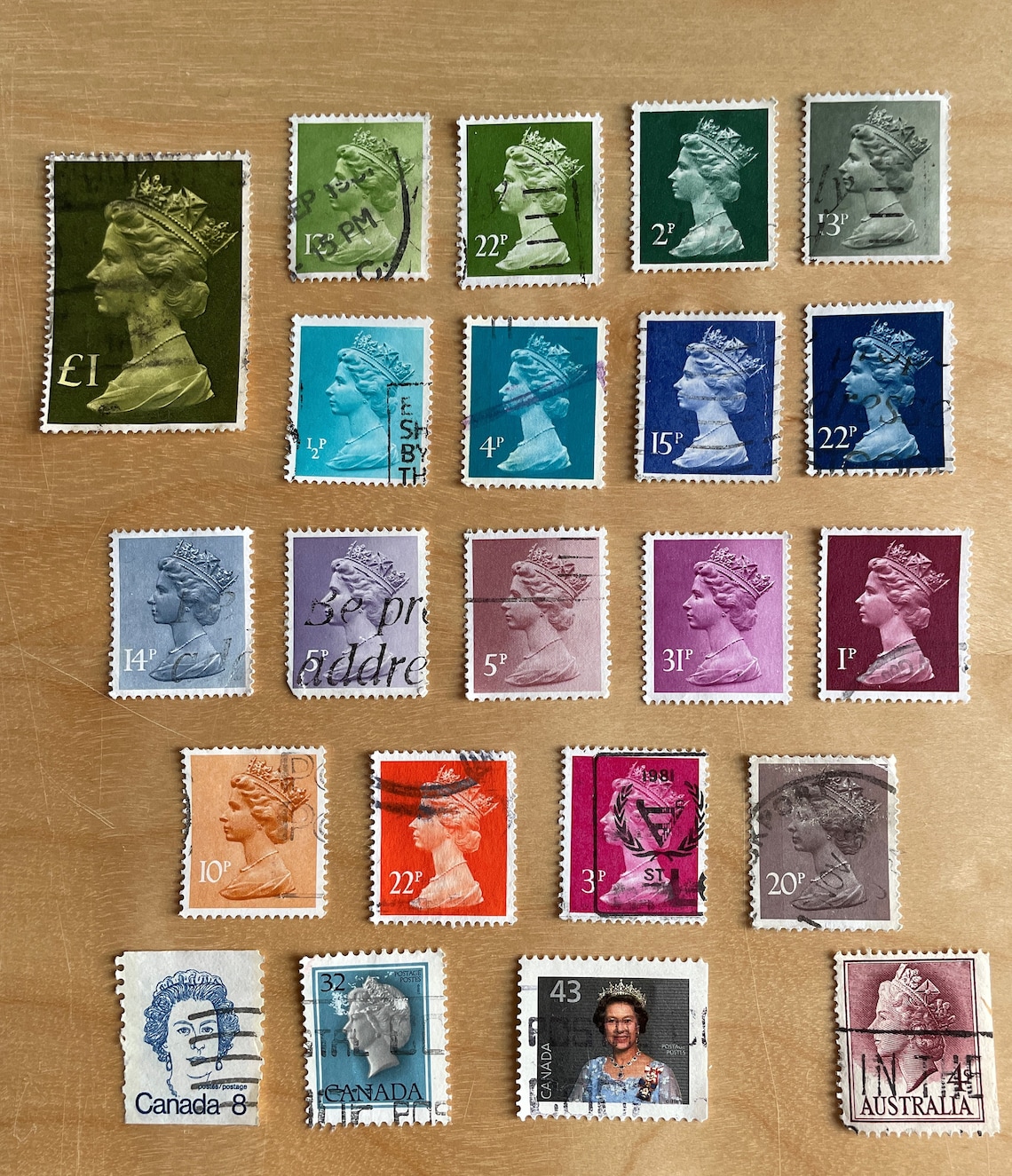 Queen Elizabeth Stamps - Etsy