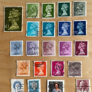 Queen Elizabeth Stamps - Etsy